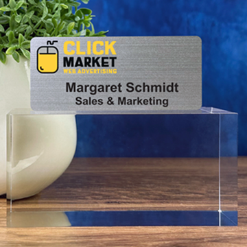 OriginalBadge.com Store. Original Badge Company Silver Metal Name Badges