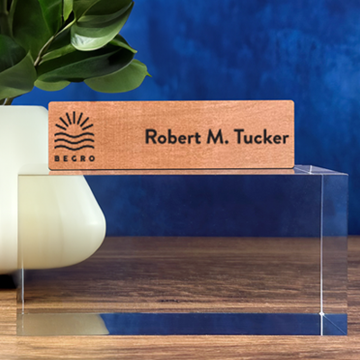 OriginalBadge.com Store. Original Badge Company Laser Engraved Oak Name ...