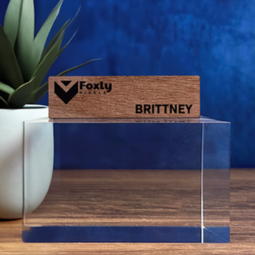 OriginalBadge.com Store. Original Badge Company Laser Engraved Mahogany ...